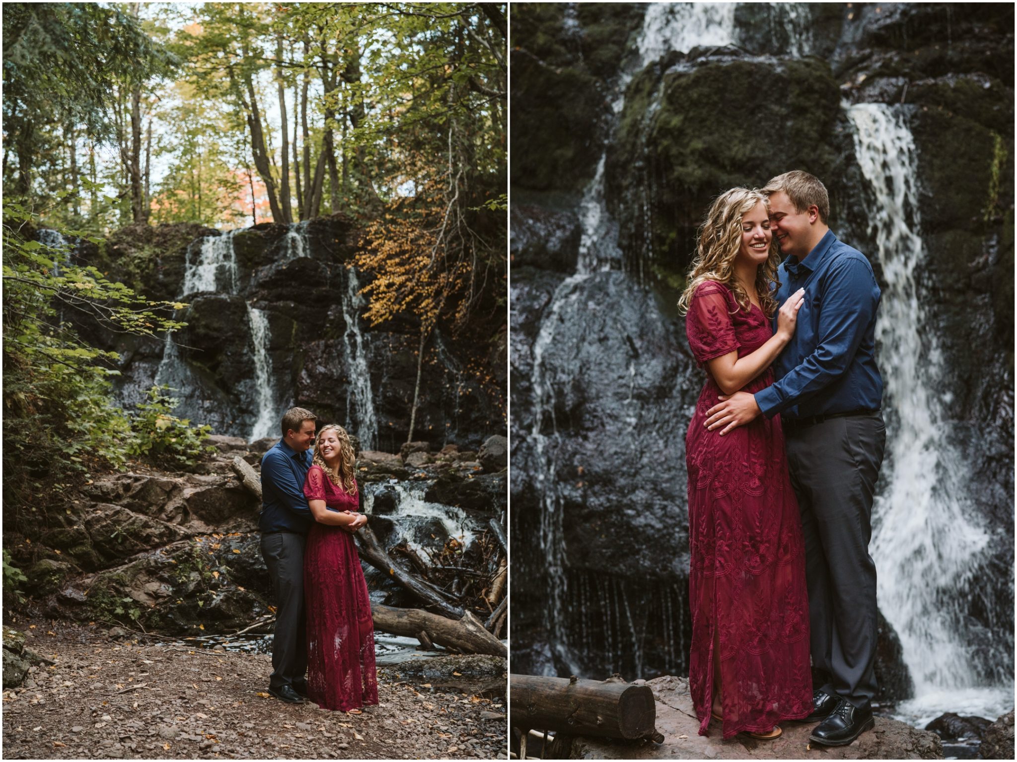 Elizabeth & Bryce | Chasing Waterfalls Engagement, Houghton, Michigan ...