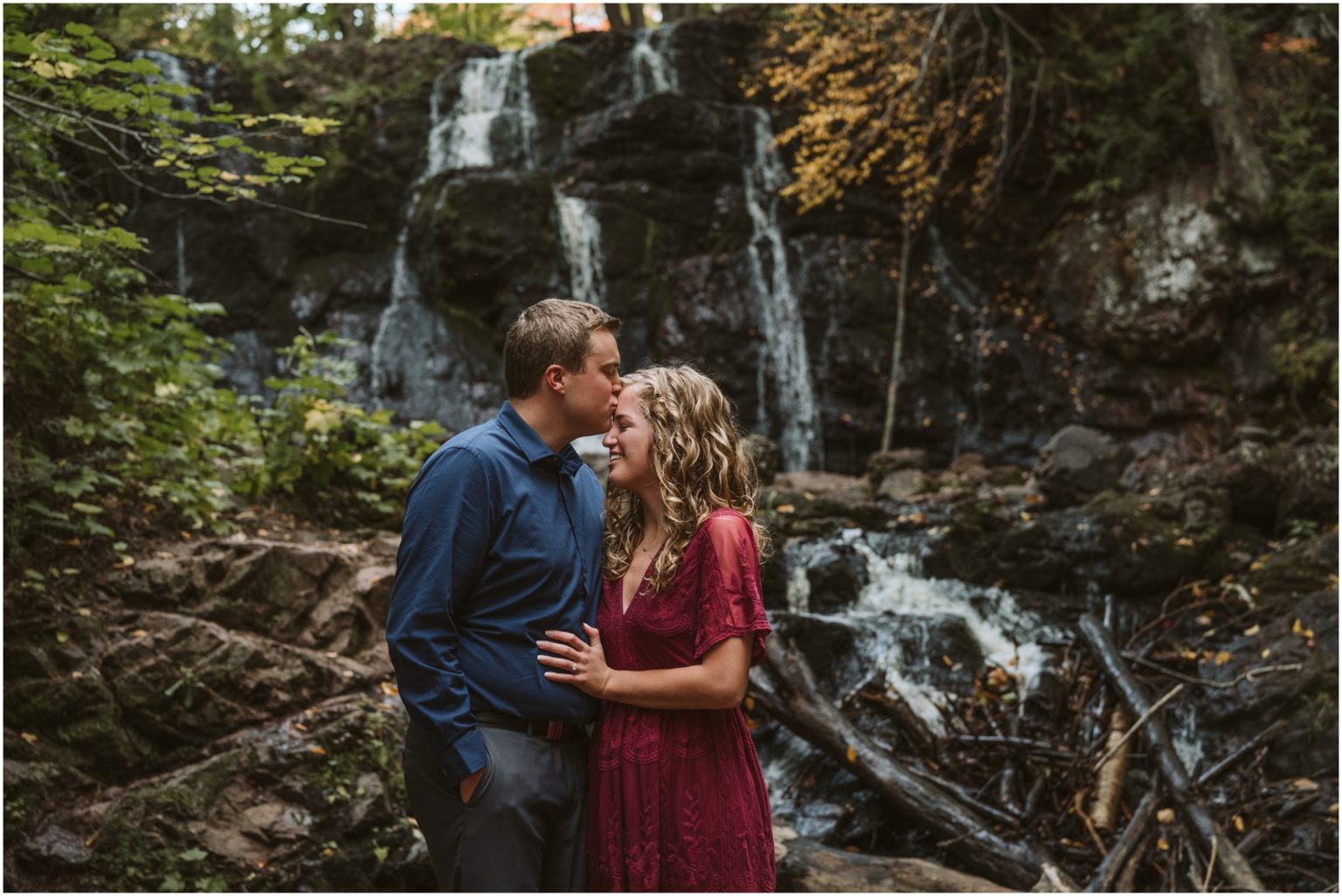 Elizabeth & Bryce | Chasing Waterfalls Engagement, Houghton, Michigan ...