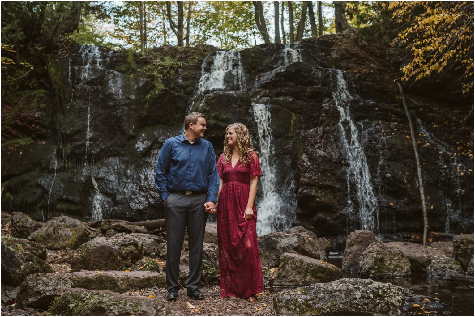 Elizabeth & Bryce | Chasing Waterfalls Engagement, Houghton, Michigan ...