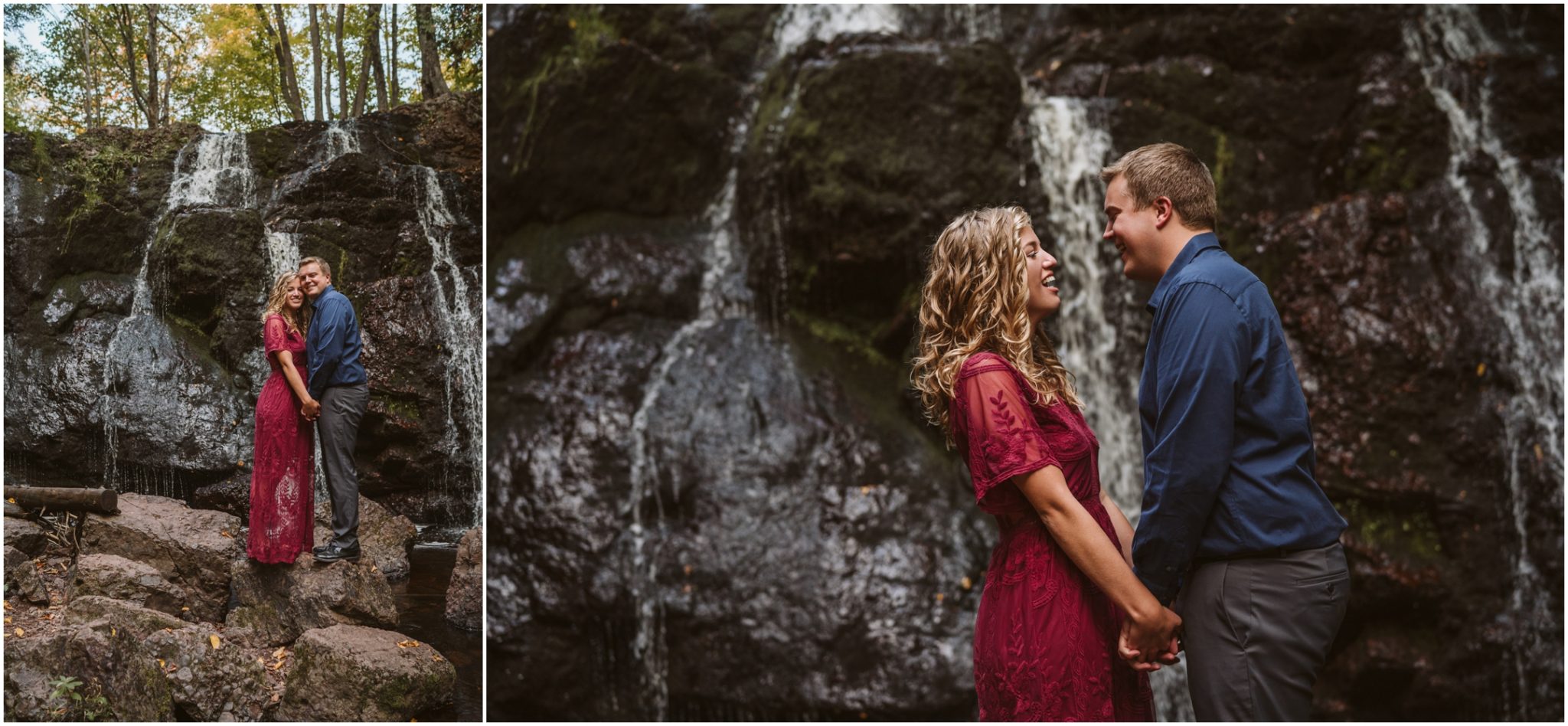 Elizabeth & Bryce | Chasing Waterfalls Engagement, Houghton, Michigan ...